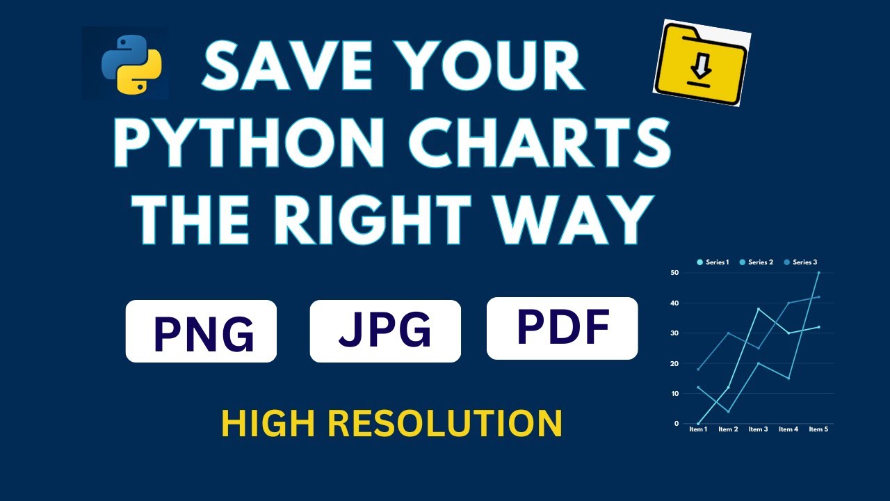 How to Save Charts in Python (Matplotlib + Seaborn) | Export PNG, JPG, PDF in VS Code