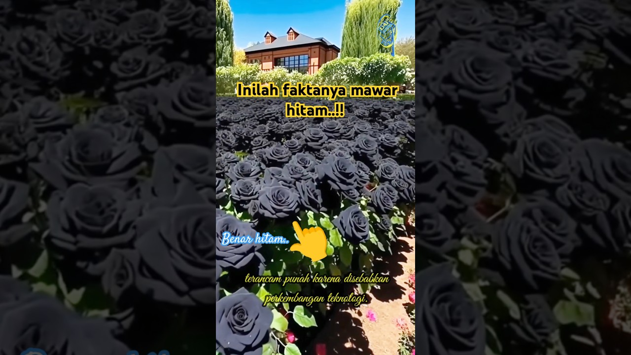 Benar ada. ⁉️ Inilah faktanya mawar hitam
