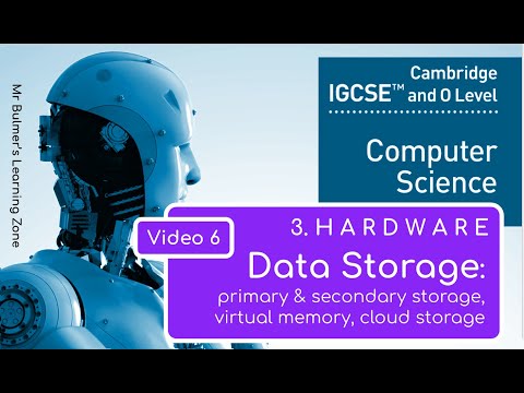 IGCSE Computer Science 2023-25 - Topic 3: HARDWARE (6) - DATA STORAGE, Primary, Secondary, Cloud