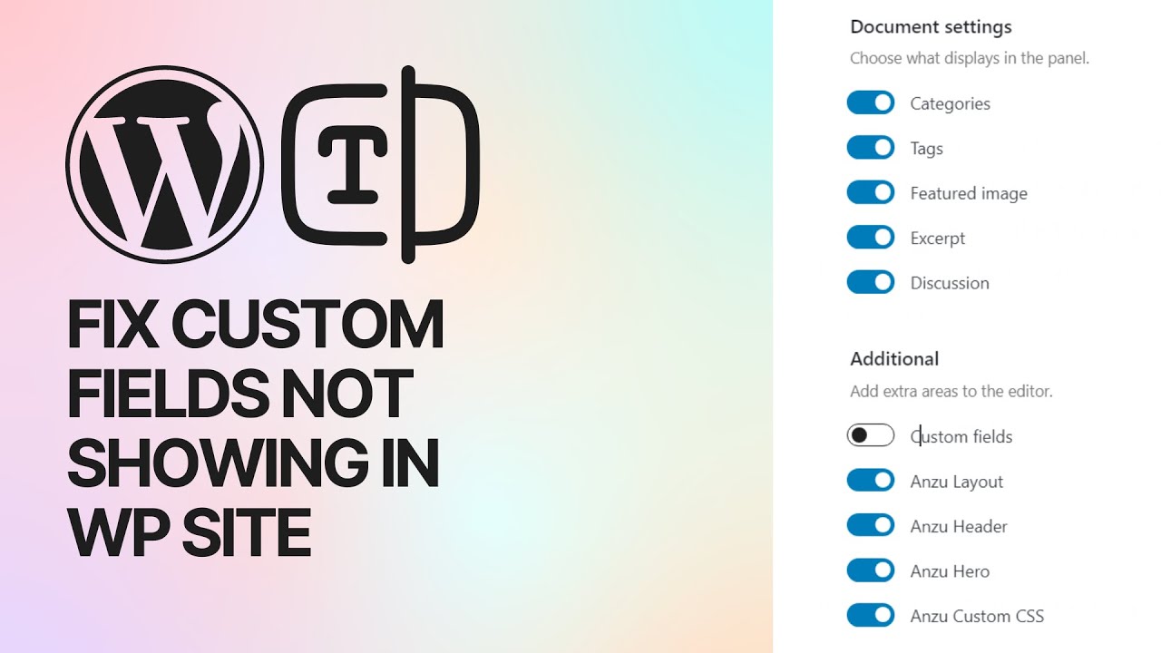 How to Enable & Fix Custom Fields Not Showing in WordPress with this Step-by-Step Tutorial! 🚀🔥