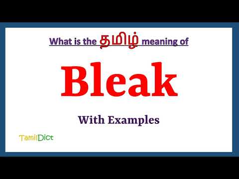 Bleak Meaning in Tamil | Bleak in Tamil | Bleak in Tamil Dictionary |