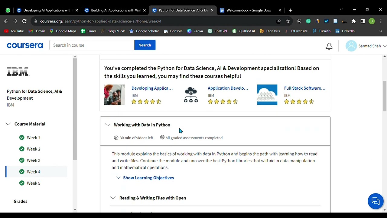 Coursera 2025 | Week 4 | Python for Data Science, AI & Development