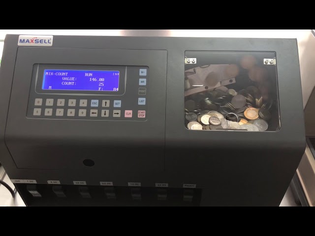 Coin Sorting Machine - Multi-Pocket Token Cum Coin Counter Trader ...