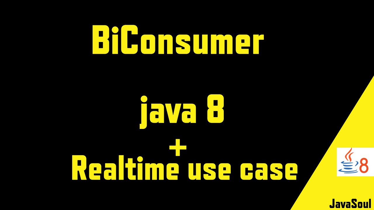 BiConsumer in Java8 | BiConsumer in Java8 with Real Time example | BiConsumer in Java8 tutorials