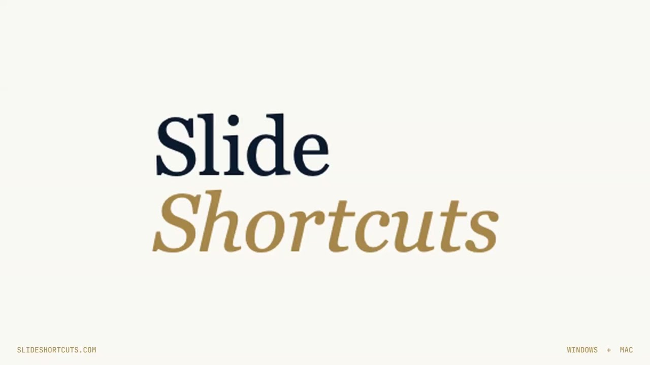 SlideShortcuts