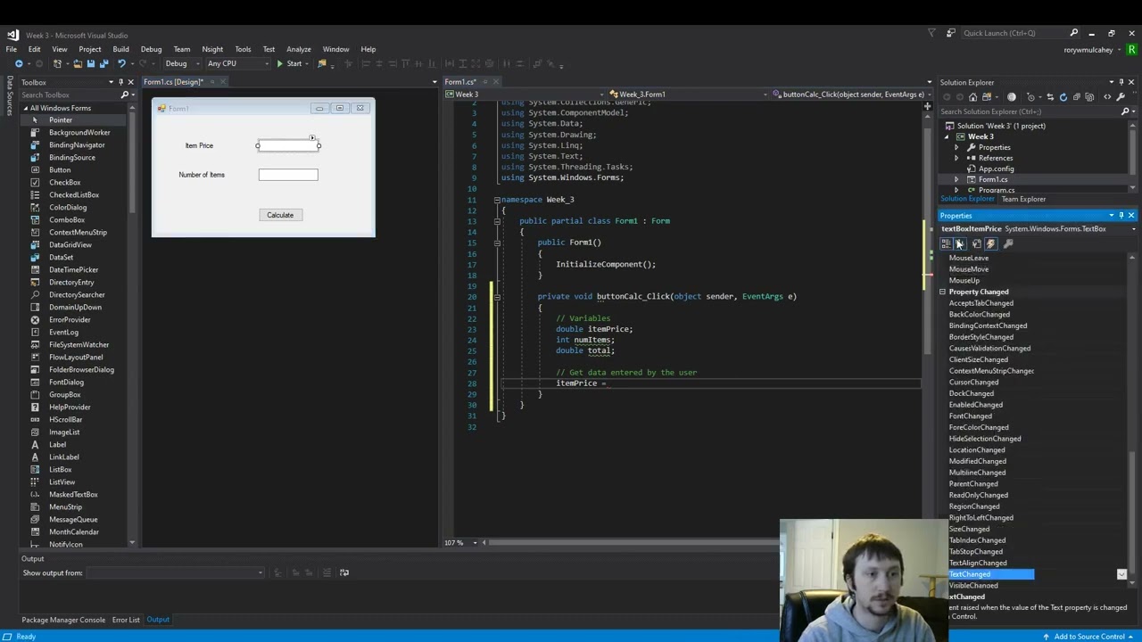 Button, Label, Textbox - .NET for Beginners