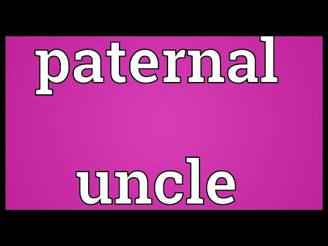 Paternal uncle Meaning