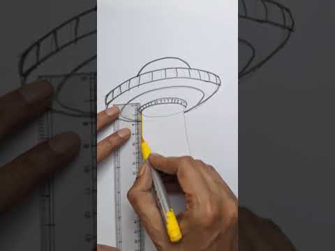 UFO drawing easy for beginners