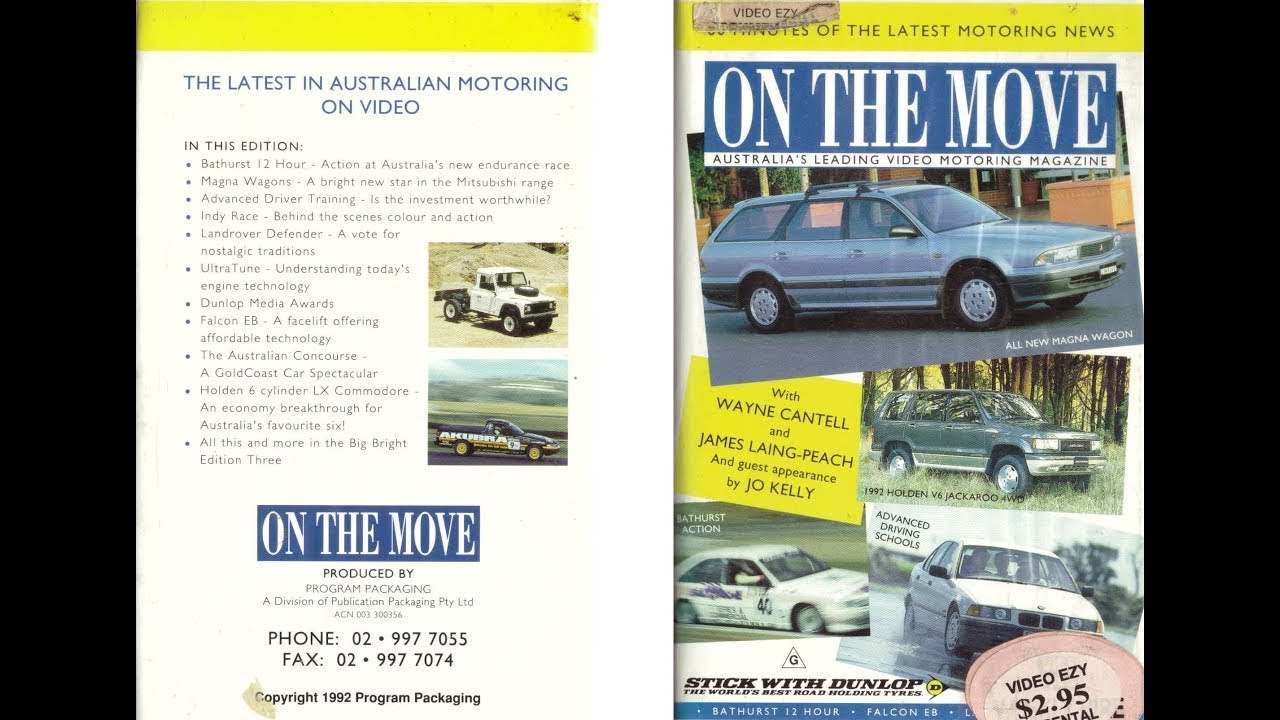On The Move No. 3 - Australian VHS Video Magazine 1992
