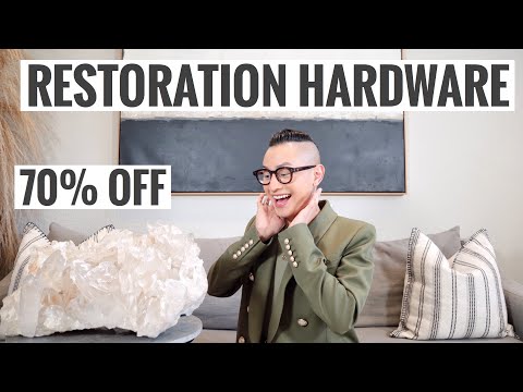 Home Decor Shop With Me & Haul | Restoration Hardware Outlet & Gallery, Antiquing in LA
