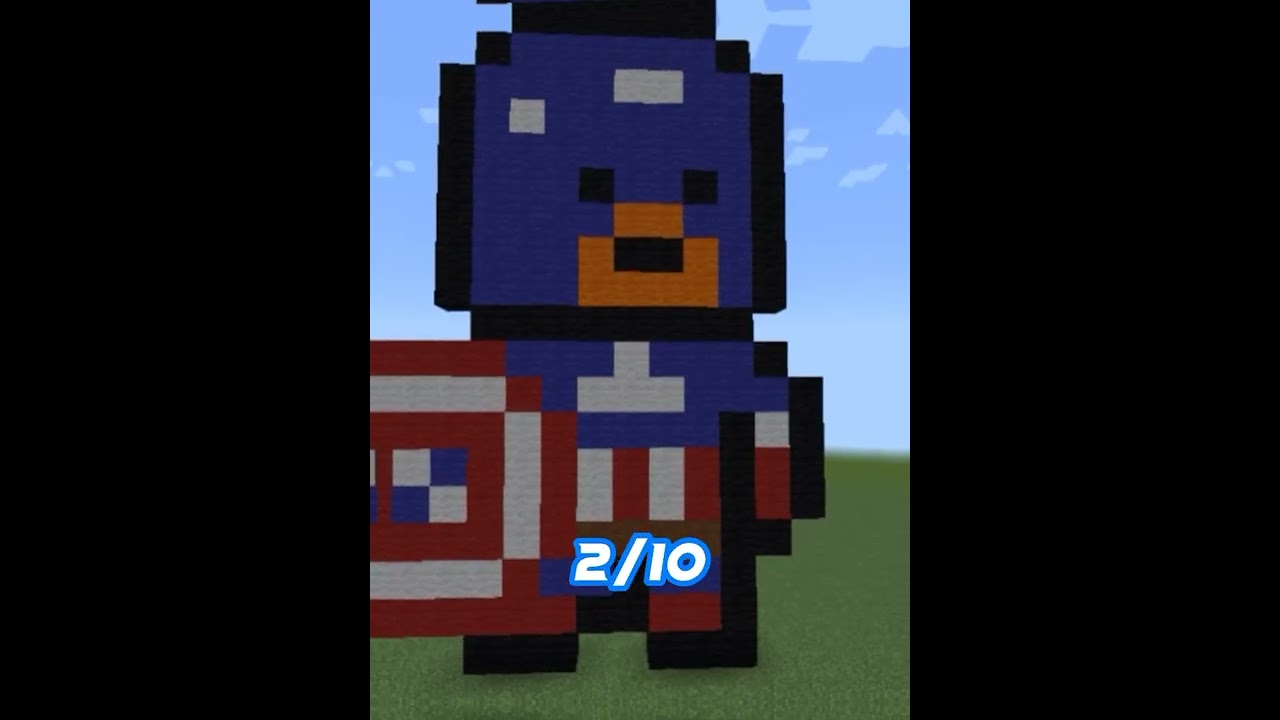 Which avengers pixelart the best ? #shorts #trending #viral #avengers