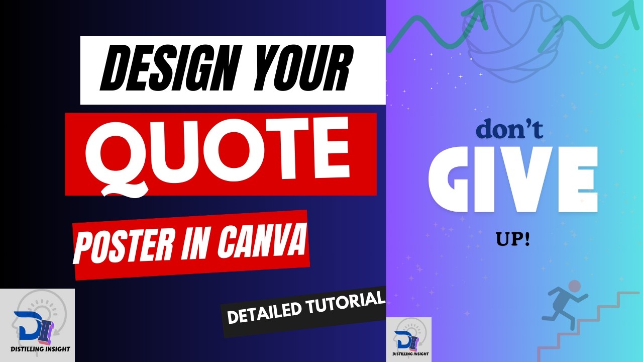 How to Design Stunning QUOTE Posters from Scratch in Canva | Beginner-Friendly Tutorial