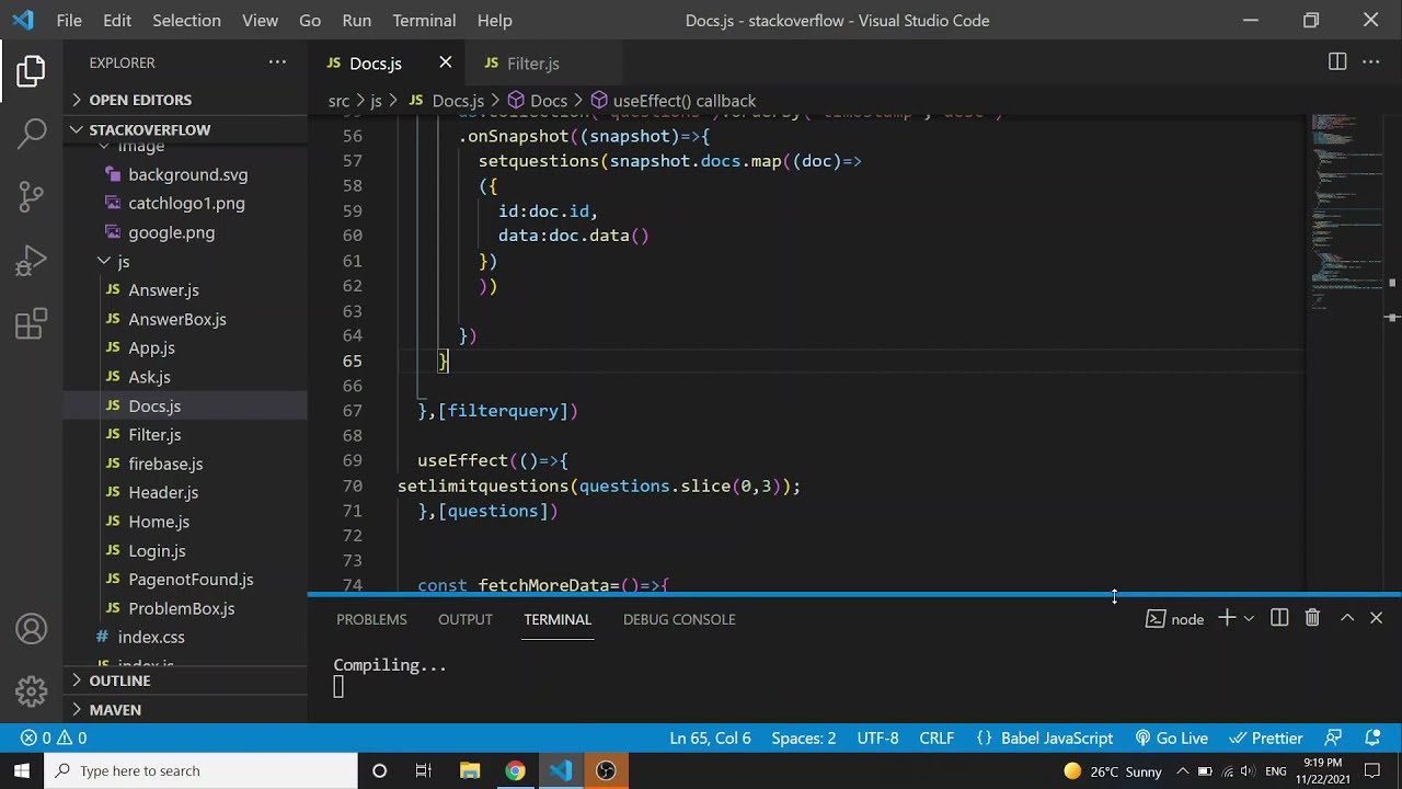 stack overflow clone part #17 |  using react JS and redux | filter page creation part with redux