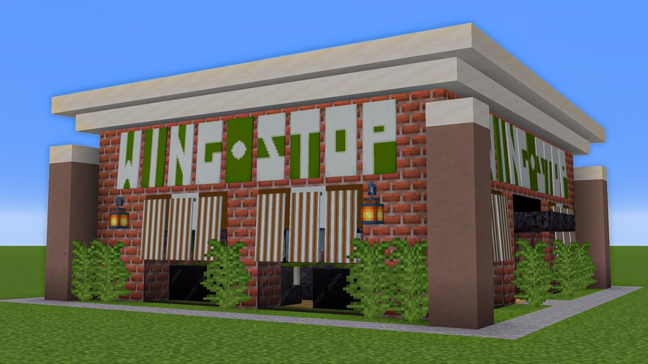 How To Build a Wingstop In Minecraft | Including Interior - Minecraft ...