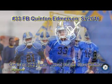 3rd Coast Ballers #33 FB Quinton Edmerson Sr 2016