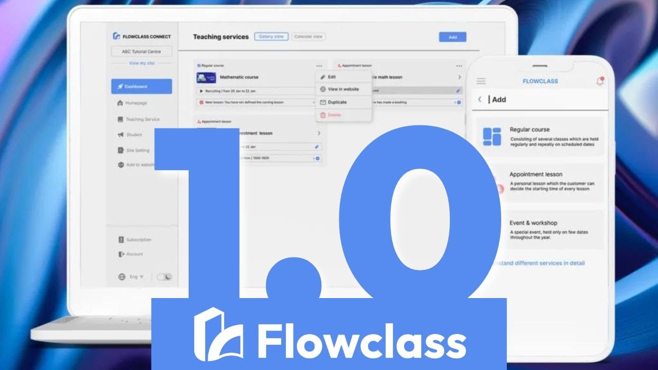 Start and scale your education and tutoring business: Flowclass v1.0