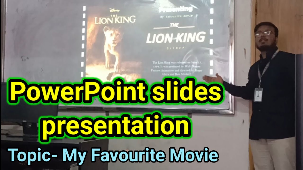 PowerPoint slides presentation || Topics - My favourite movie || JAHID'S VLOG