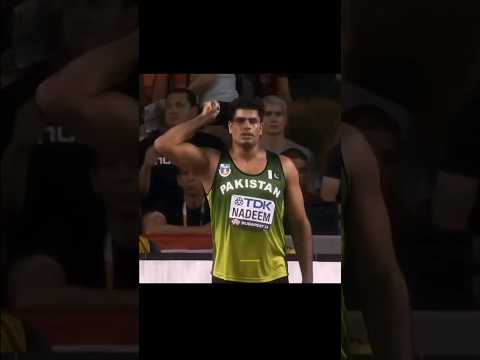 Arshad Nadeem gold medal heart winning moments ♥️ 💜 #parisolympics2024 #shorts