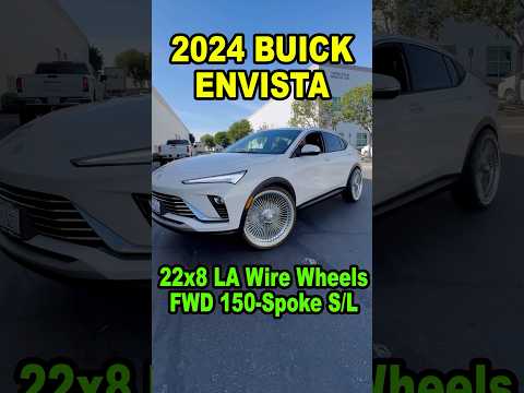 2024 Buick Envista on 22x8 LA WIRE WHEELS FWD 150-SPOKE STRAIGHT LACE #audiocityusa #lawirewheels