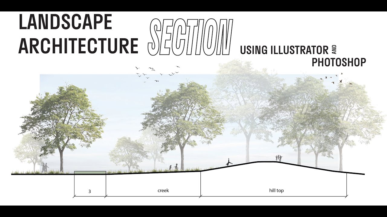 How to make a Landscape Architecture Section Diagram