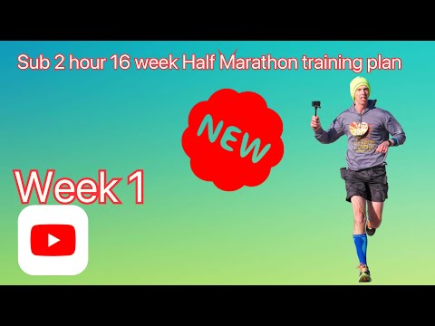 16 week sub 2 hour half marathon training plan week 1