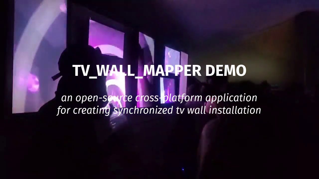 TV_WALL_MAPPER DEMO - application for creating synchronized tv wall installations