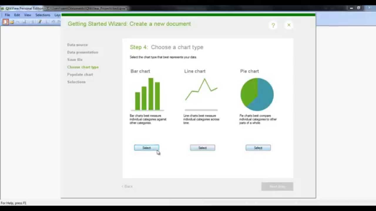 QlikView Create a new Document