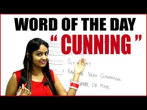 WORD OF THE DAY - CUNNING | IELTS Learning