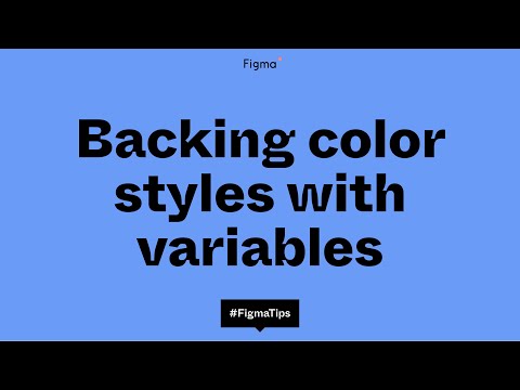 Backing color styles with variables
