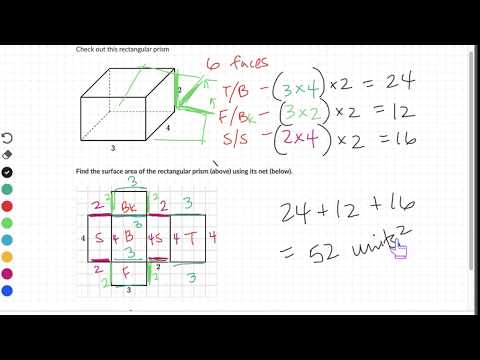 6th Grade Math: Finding Surface Area Using Nets