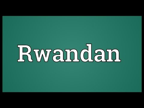Rwandan Meaning