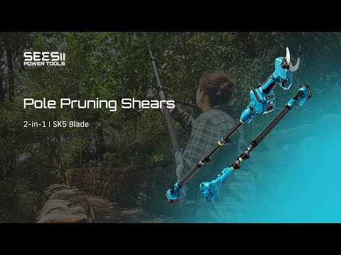 SeeSii 2-in-1 Electric Pruning Shears with Pole