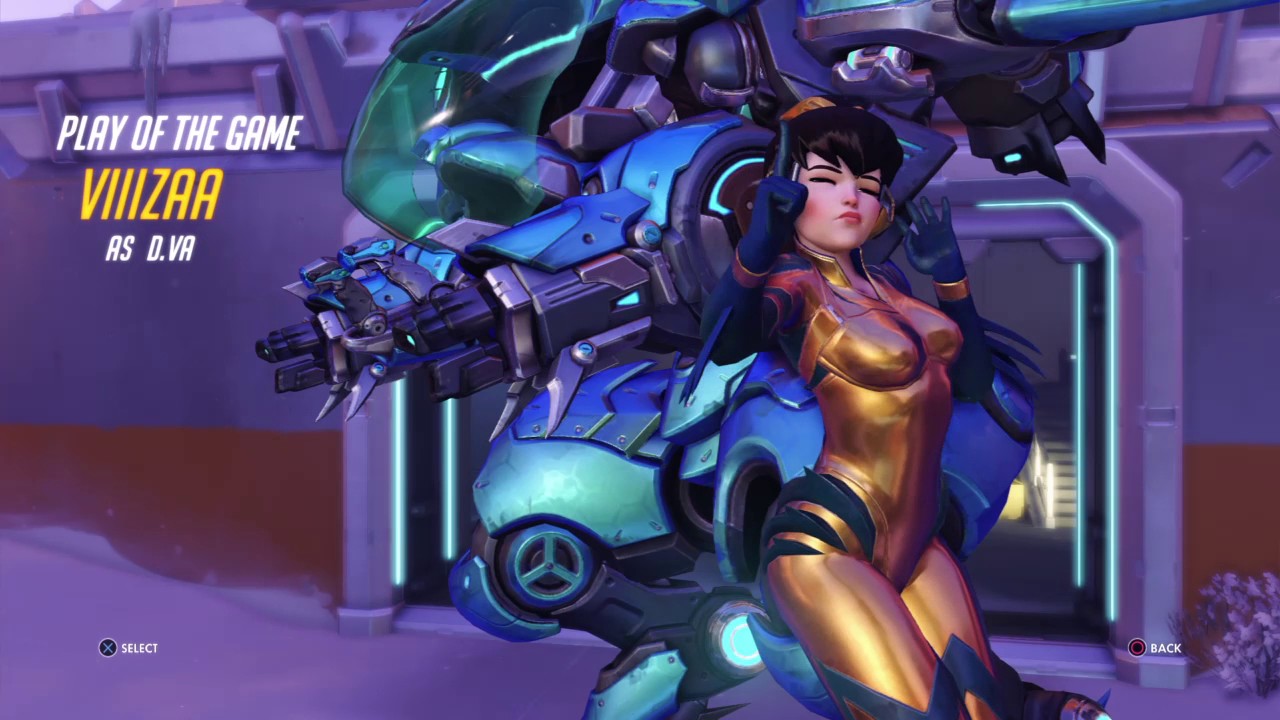Overwatch:Dva 4 player ult kill