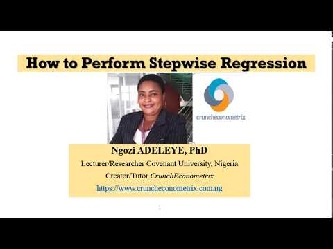 (Stata16): How to Perform Stepwise Regressions #stepwise #pooledols #dummyvariables