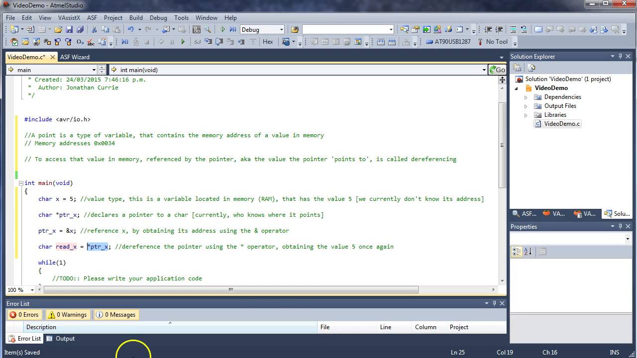 Embedded Software: Pointers