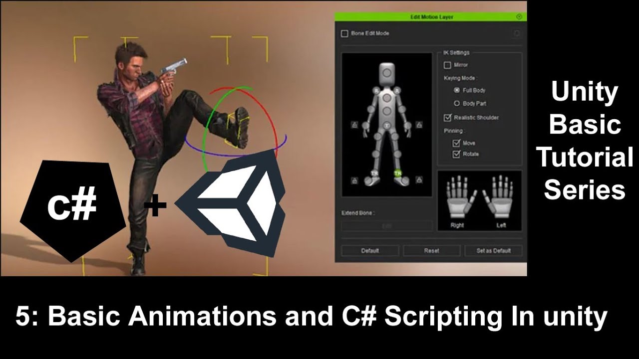 Basic Animations in unity and C sharp Coading| Part5: Unity Basic Tutorial Series