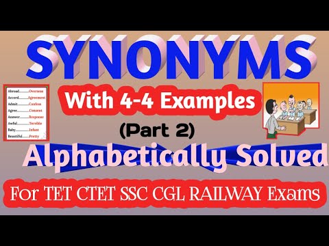 Synonyms in English|Synonyms Words|Vocabulary In Hindi (Part–2), Learn Evermore