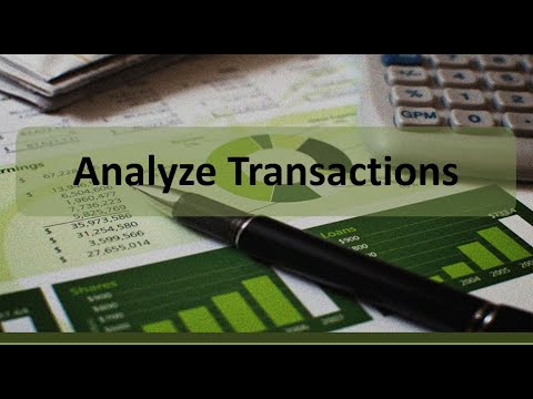 Accounting Cycle Step 1: Analyze Transactions