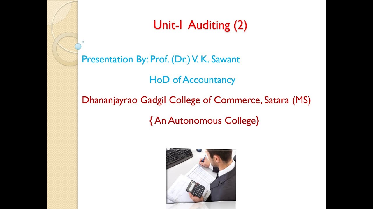 PPT Unit -I : Auditing (2)