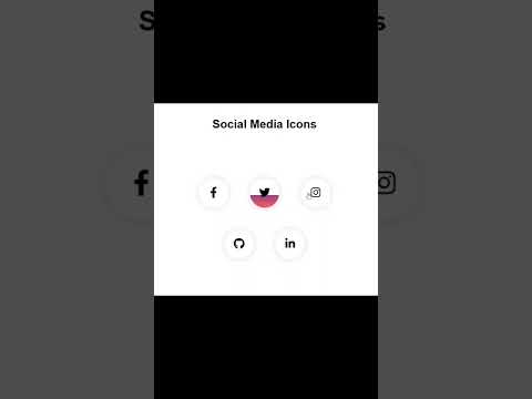 Animated Social Media Icon Using Html and Css #jaincoder #html #css #css3 #html5 #shorts #trending
