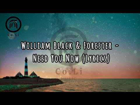 NEED YOU NOW - William Black & Forester (Lyrics)