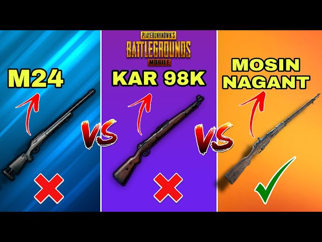 M24 vs Kar98k vs Mosin Nagant: Which is the best ground loot sniper in BGMI