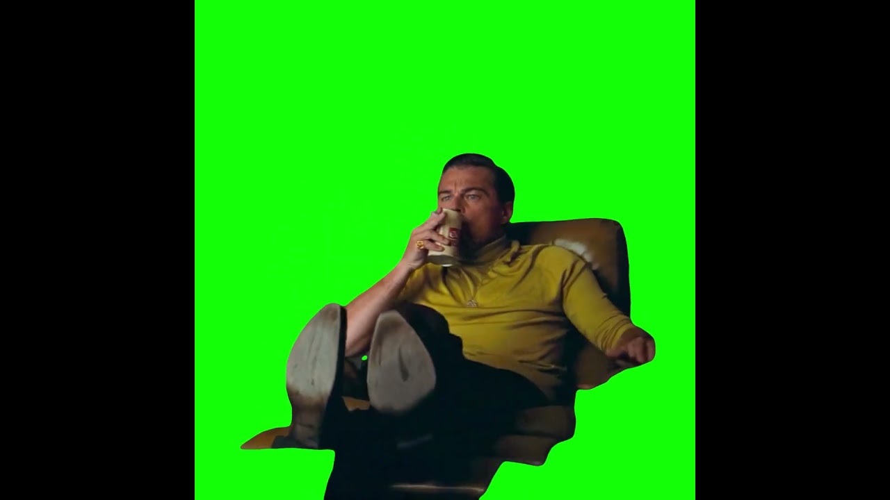 Pointing Leonardo DiCaprio - Green Screen