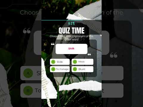 Do you know the synonyms of these words? Take this quiz and find out!