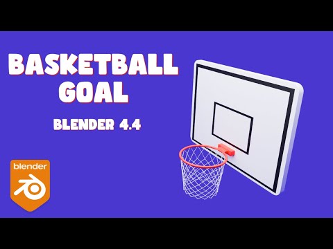 How to Model a Basketball Goal in Blender 3D | Easy 3D Tutorial