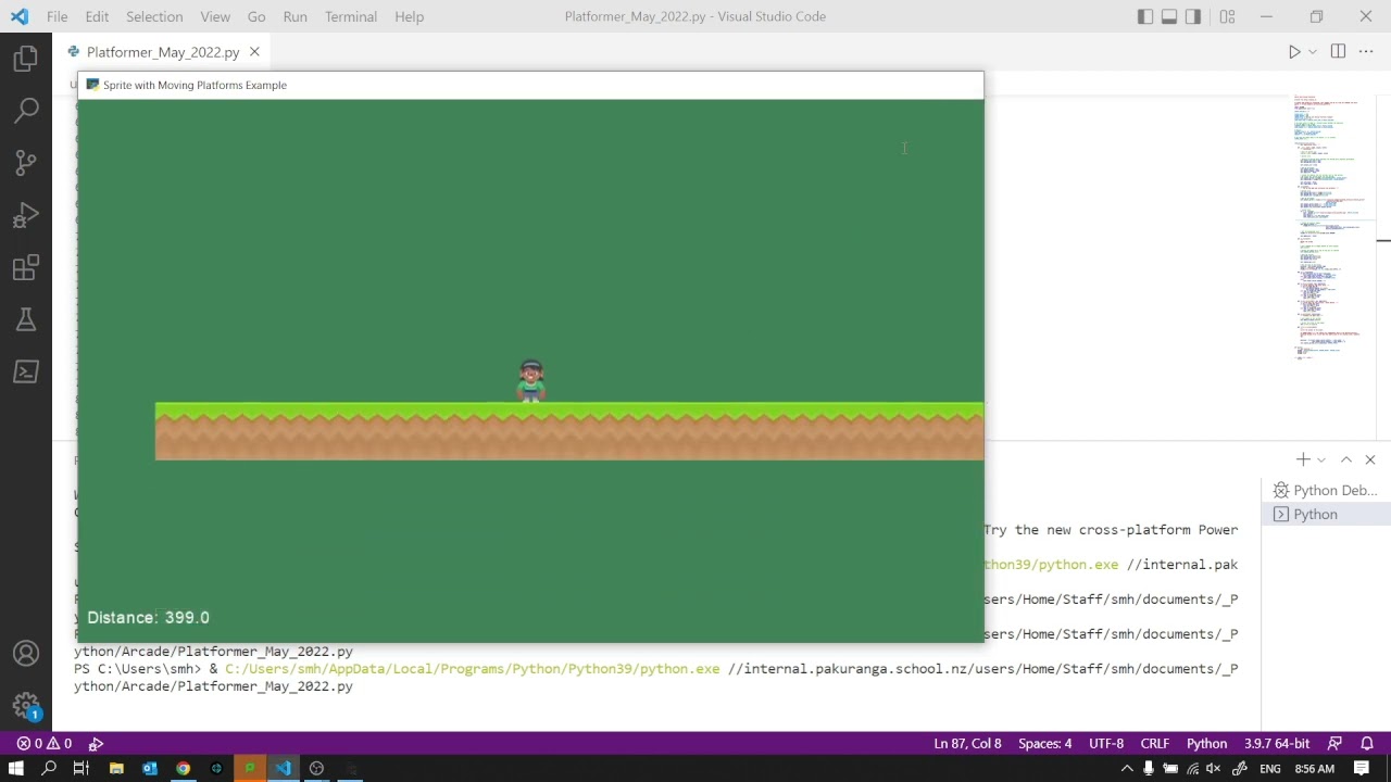 Python Arcade - using example code video 1