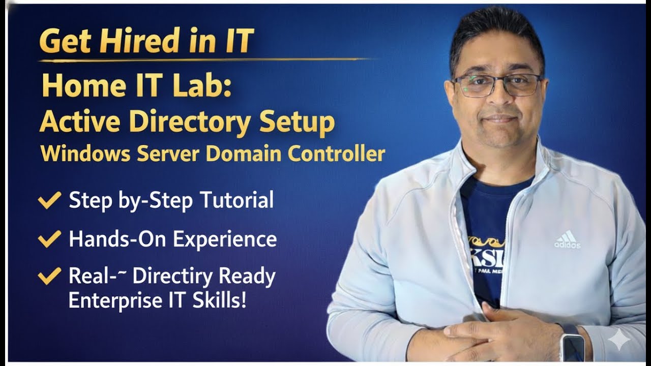 Active Directory Home Lab Setup | Windows Server Domain Controller (IT Jobs)