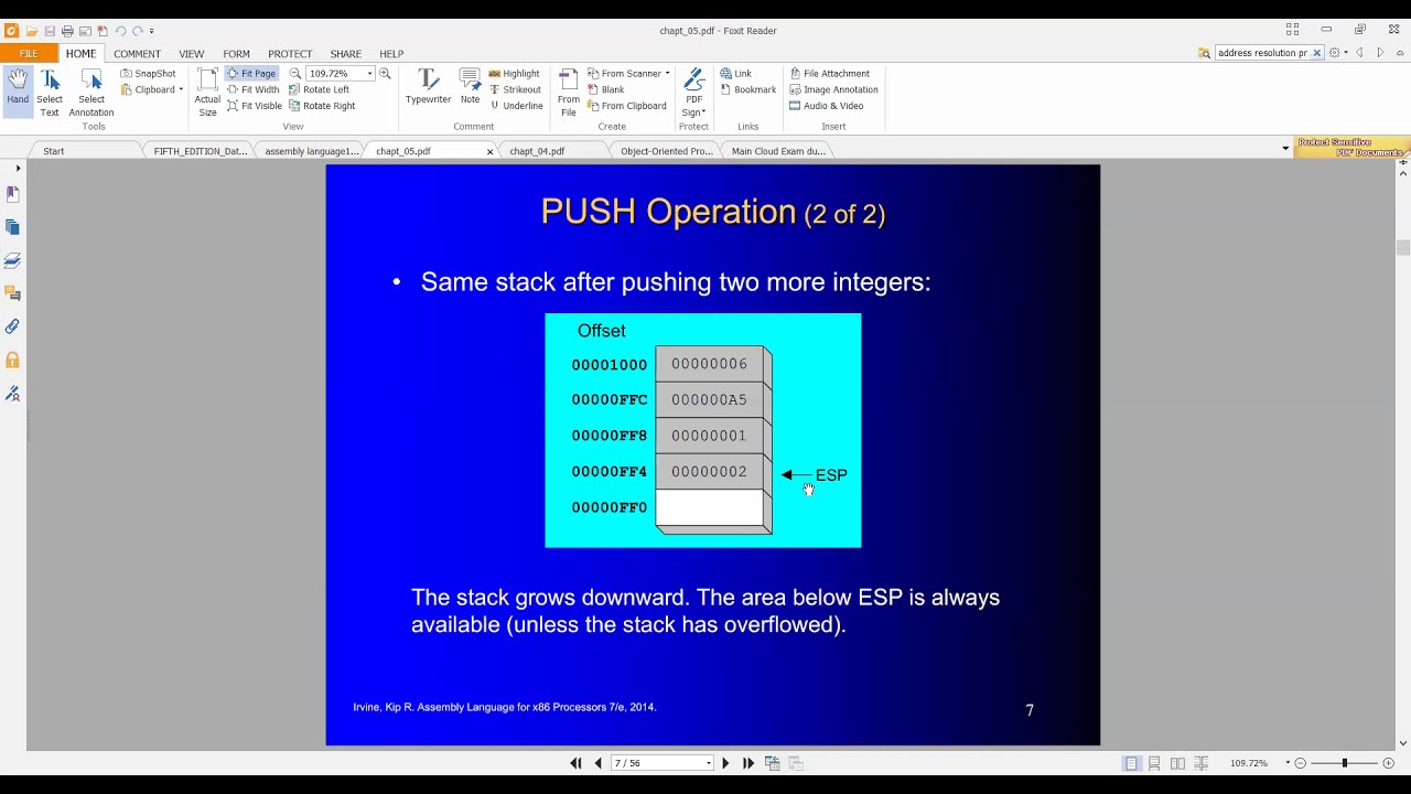 Assembly Language | Lecture 25 | Runtime Stack | Stack Operations | Concepts