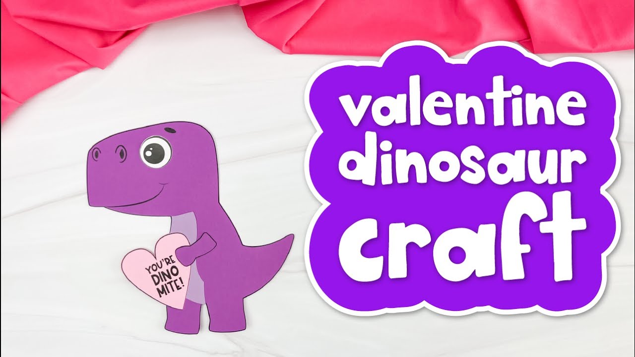 Dinosaur Valentine Craft For Kids