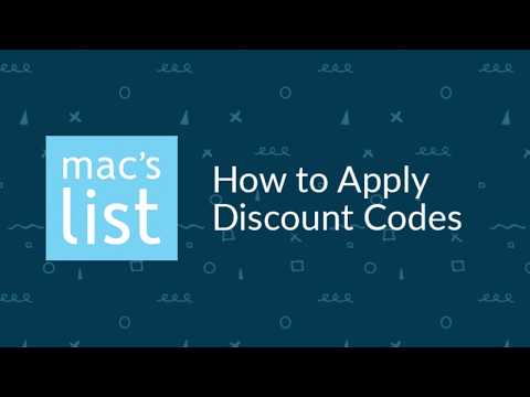 How to Apply Discount Codes on Mac's List